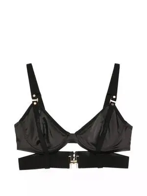 Elisabetta Franchi Adjustable-straps Bra - Black