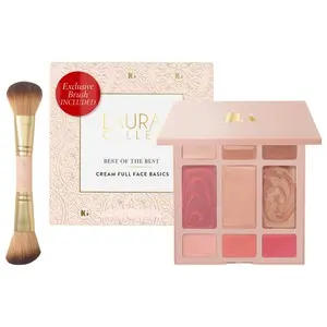 Laura Geller Beauty The Best Of The Best Cream Full Face Basics & Dual-ended Blush + Bronzer Brush - One-color