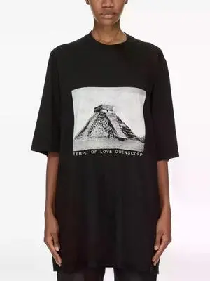 Rick Owens Graphic-print Oversized T-shirt - Black