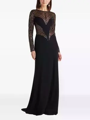 Tadashi Shoji Sequin-embellished Maxi Dress - Black