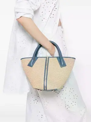 ALEXANDER SMITH Small Lauren Tote Bag With Braided Handle - Neutrals