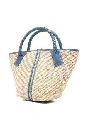 ALEXANDER SMITH Small Lauren Tote Bag With Braided Handle - Neutrals