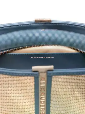 ALEXANDER SMITH Small Lauren Tote Bag With Braided Handle - Neutrals