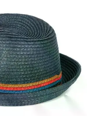 Paul Smith Striped Trim Hat - Blue