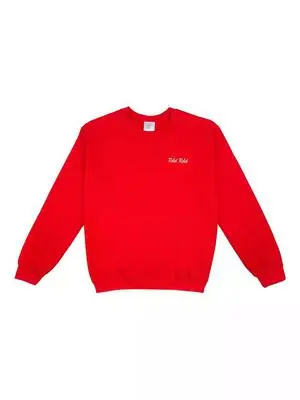 DOUBLE TROUBLE GANG Embroidered Crew-neck Sweatshirt