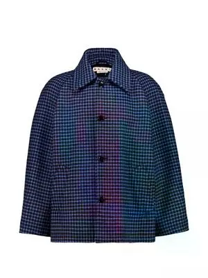 Marni Buttoned Checked Jacket