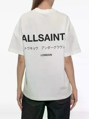 ALLSAINTS Logo Graphic Crew Neck Short Sleeve T-shirt - Neutrals