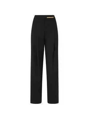 Elisabetta Franchi Pleated Trousers - Black