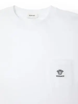 Versace Embroidered Cotton-jersey T-shirt