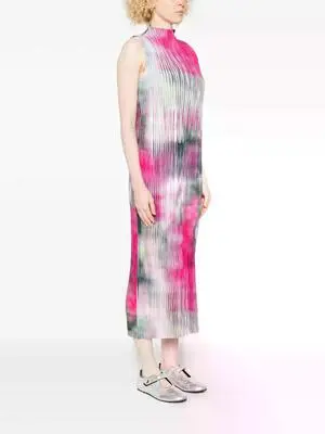 Issey Miyake Pleated Midi Dress