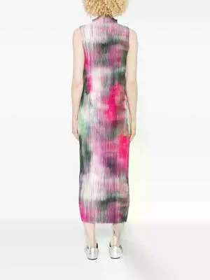 Issey Miyake Pleated Midi Dress