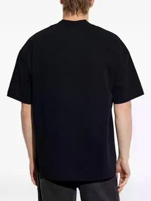 ALLSAINTS Xander Flocked-logo T-shirt - Black