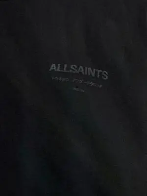 ALLSAINTS Xander Flocked-logo T-shirt - Black