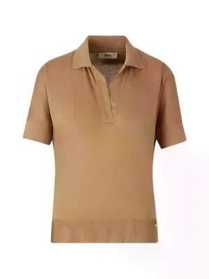 Herno Polo-collar Top - Brown