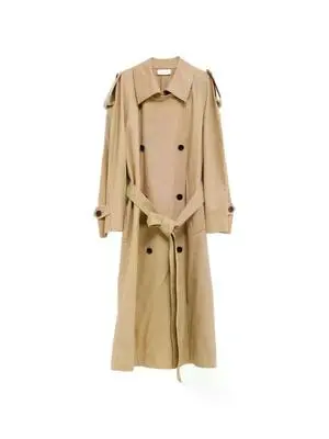 THE ROW Button Belted Coat - Neutrals