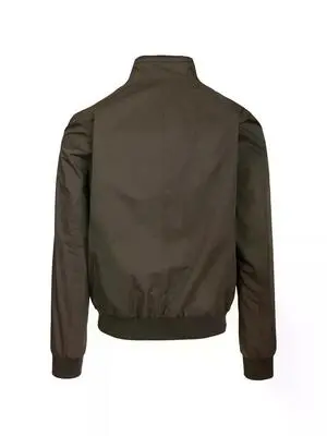 MOORER Zip-up Bomber Jacket - Brown
