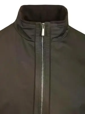 MOORER Zip-up Bomber Jacket - Brown