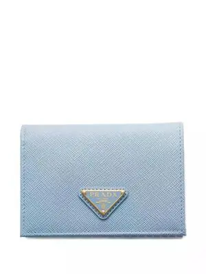 Prada Small Saffiano Leather Wallet - Blue