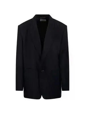 Saint Laurent Single-breasted Blazer - Black