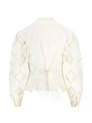 Isabel Marant Étoile Nina Ruffled V-neck Blouse - Neutrals