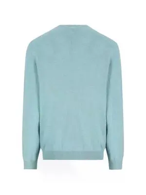 Loro Piana Sergio Ribbed Crew-neck Sweater - Blue