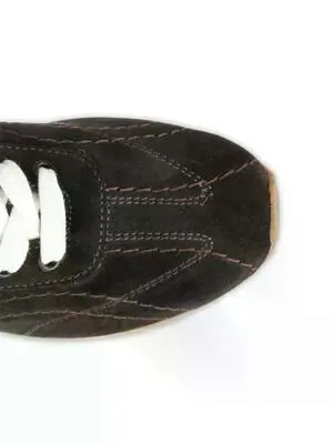 TOTEME Suede Lace-up Sneakers - Brown