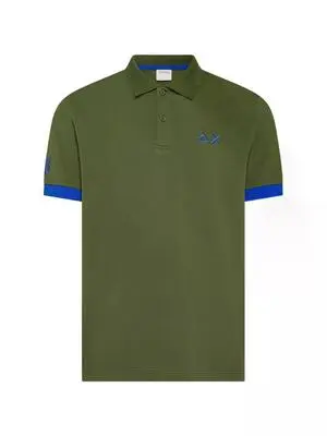 SUN 68 Embroidered-logo Polo Shirt - Green