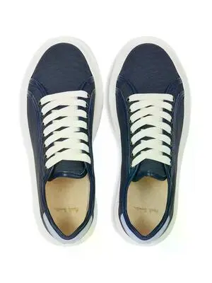 Paul Smith Swirl-effect Platform Sneakers - Blue