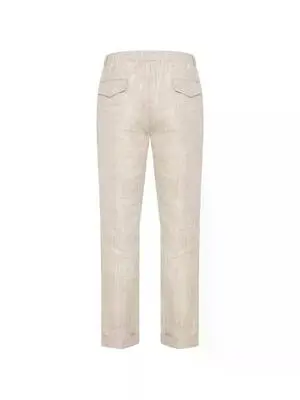 BARBA NAPOLI Drawstring Trousers - Neutrals