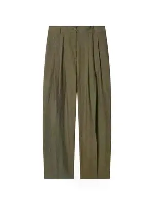 Paul Smith Button Detailed Pleated Trousers - Green
