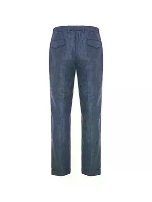 BARBA NAPOLI Drawstring Trousers - Blue