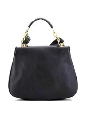 Gucci Web Blondie Flap Bag Leather Medium Shoulder Bag