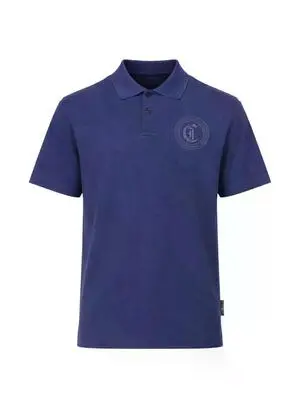 Just Cavalli Jc Monogram Embroidery Polo Shirt - Blue