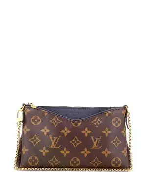 LOUIS VUITTON Pallas Monogram Canvas Clutch - Brown