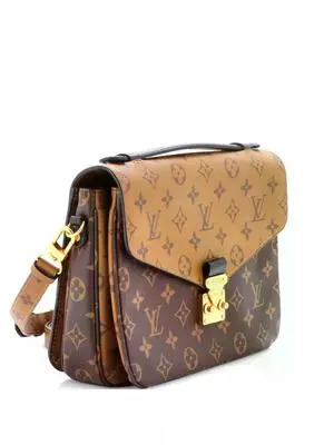 LOUIS VUITTON Pochette Metis Reverse Monogram Canvas Crossbody Bag - Brown