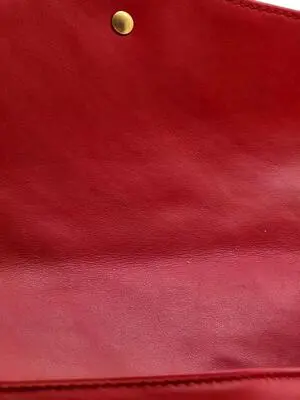 Gucci Gg Marmont Flap Bag Matelasse Leather Small - Red