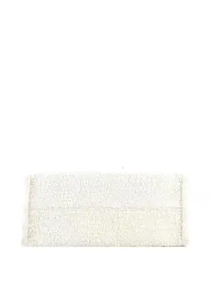 Celine Cabas Thais Striped Fabric Large Tote Bag - Green