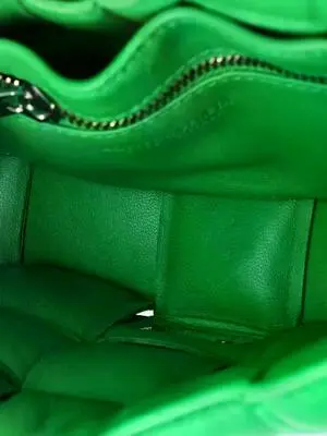 Bottega Veneta Cassette Padded Maxi Intrecciato Leather Crossbody Bag - Green