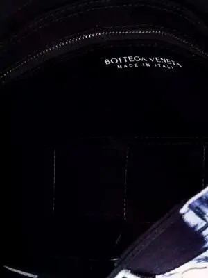 Bottega Veneta Cassette Crossbody Bag Maxi Intrecciato Tie Dye Denim - Blue