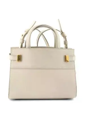 Saint Laurent Manhattan Nano Leather Shoulder Bag - White