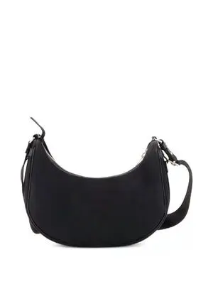 Celine Ava Shoulder Bag Triomphe Canvas Crossbody Bag - Black