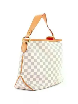 LOUIS VUITTON Delightful Nm Damier Mm Hobo Bag - White