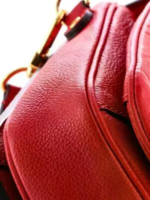 LOUIS VUITTON Pochette Metis Monogram Empreinte Leather Crossbody Bag - Red