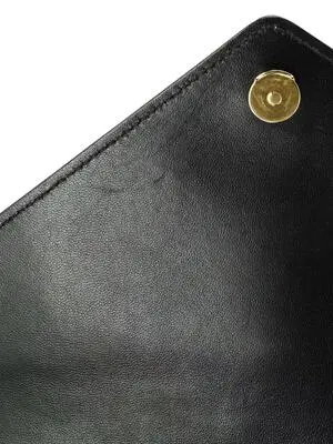 Saint Laurent Gaby Envelope Satchel Quilted Leather Crossbody Bag - Black