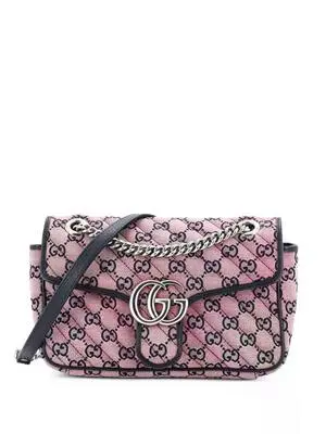 Gucci Gg Marmont Flap Bag - Pink