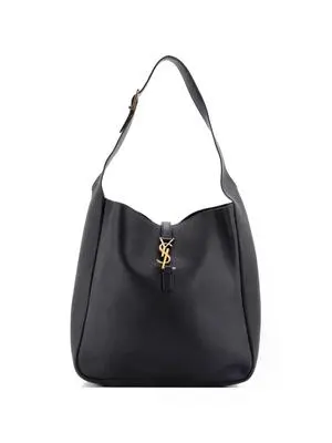 Saint Laurent Le 5 A 7 Supple Leather Large Hobo Bag - Black