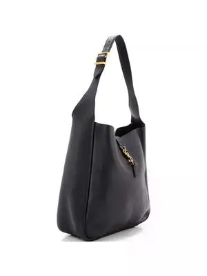 Saint Laurent Le 5 A 7 Supple Leather Large Hobo Bag - Black