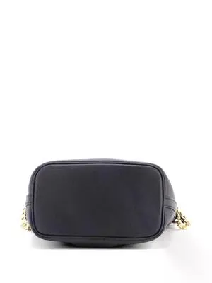 LOUIS VUITTON Lock And Walk Leather Bucket Bag - Black