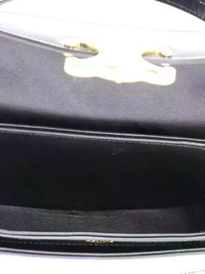 Celine Triomphe Besace Clea Top Handle Bag - Black
