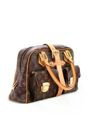 LOUIS VUITTON Manhattan Handbag Monogram Canvas Gm Satchel